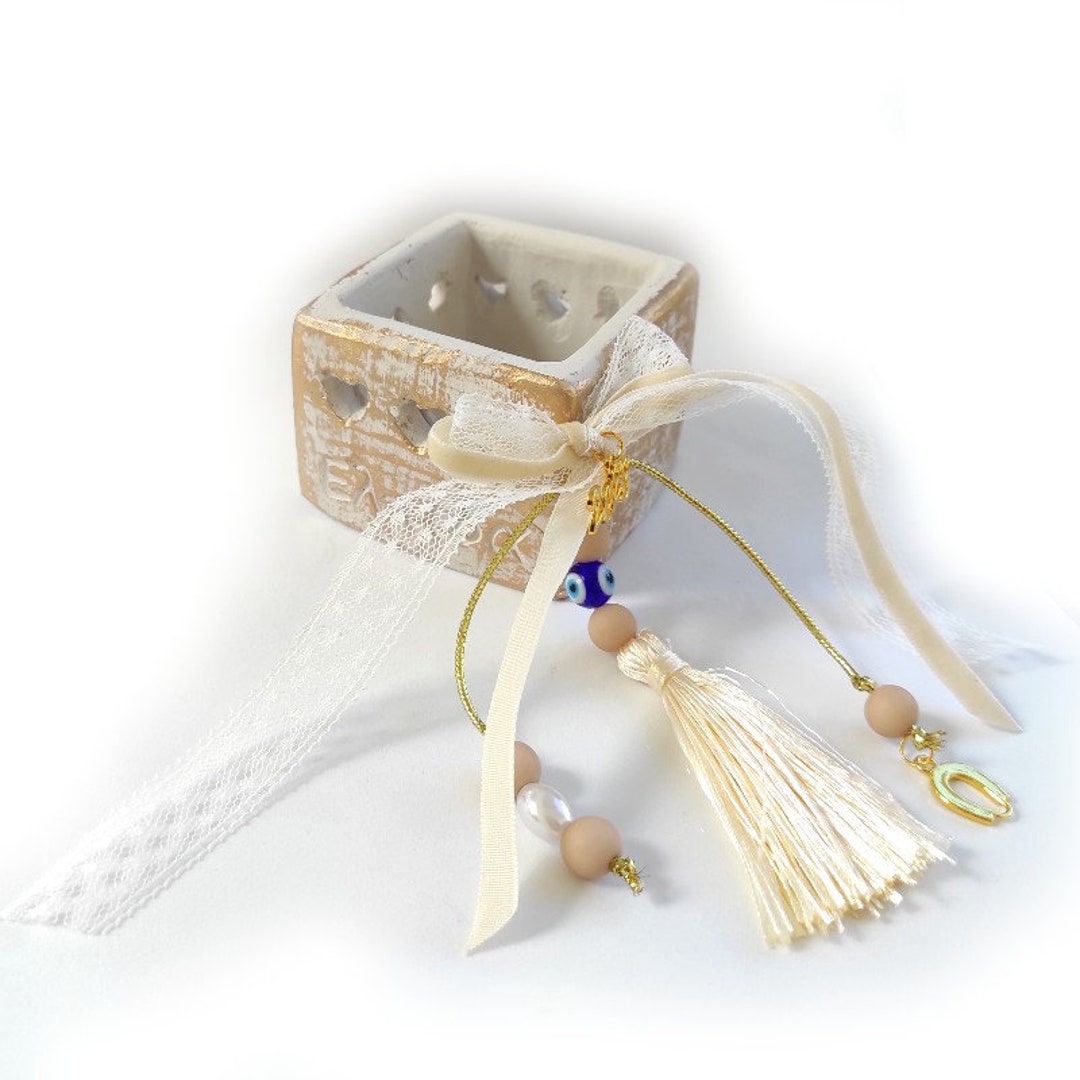 Gouri 2025 Christmas Lucky Charm, Ceramic Tealight Holder With Wishes ...