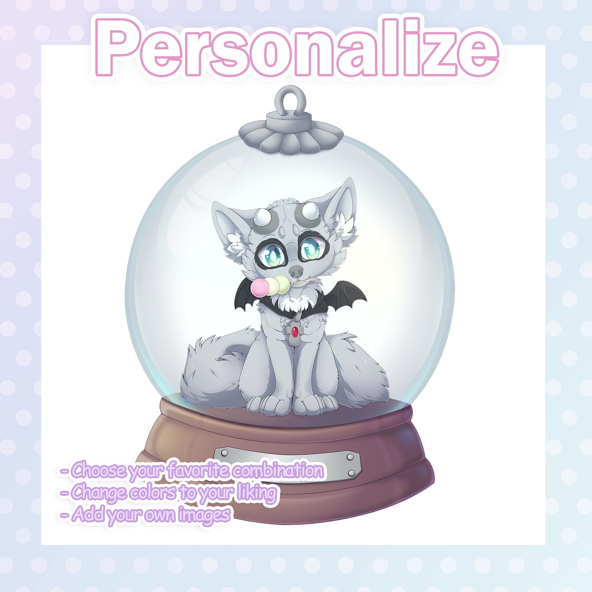 Cute Aesthetic Snowglobe / Music Box - Vtuber Prop / Asset / Overlay ...