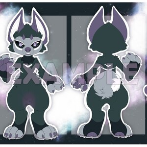 Furry Kemono Ref Sheet Base - Anthro Animal Character Creator - 200 ...