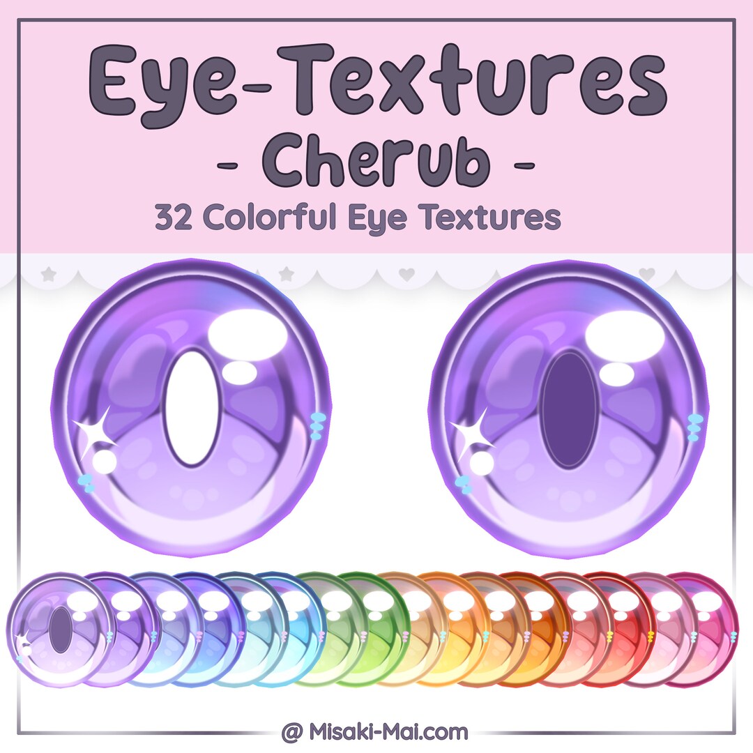 Cute Colorful VR Chat Avatar Eye Texture - Etsy