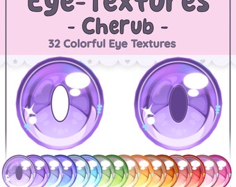 Cute Vrchat Avatar Eye Texture - Pride Flag Colors - Etsy