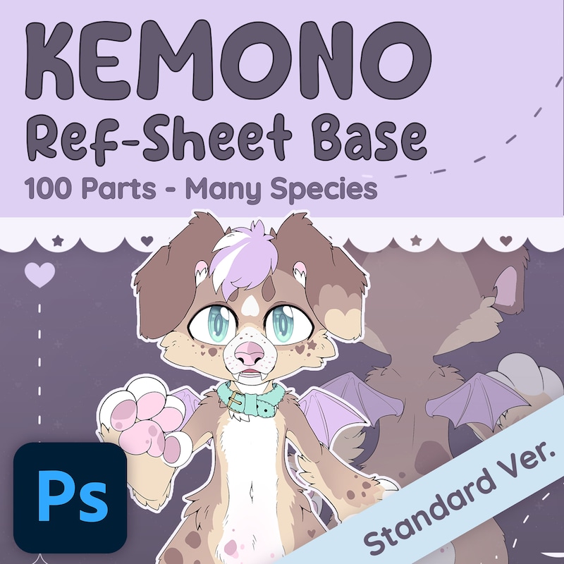 Furry Ref Sheet Base - Etsy