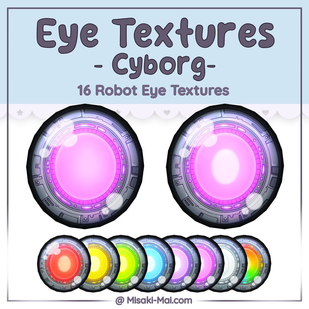 Cyborg Vrchat Eye Texture - Robot Mechanical Cyberpunk - Etsy