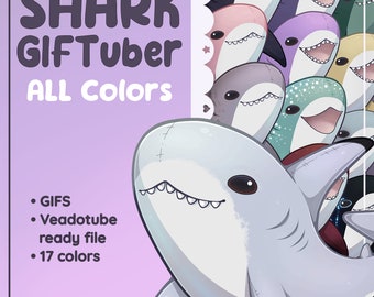 Cute Shark Giftuber - Ready to Use - Pngtuber Stream Pet - Etsy