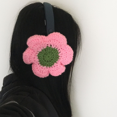 Crochet Heart Headphone Covers - Etsy