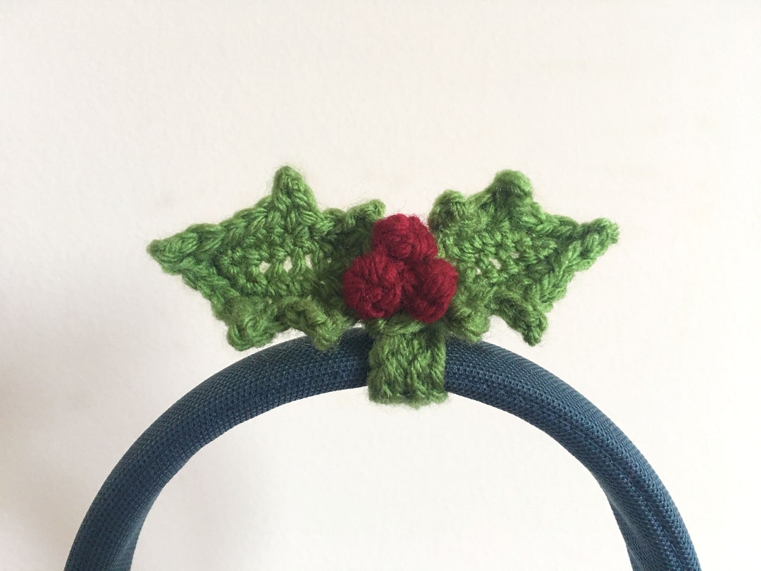 Holly Berry Crochet Headphone Sprout | Headset Attachment | Cute ...