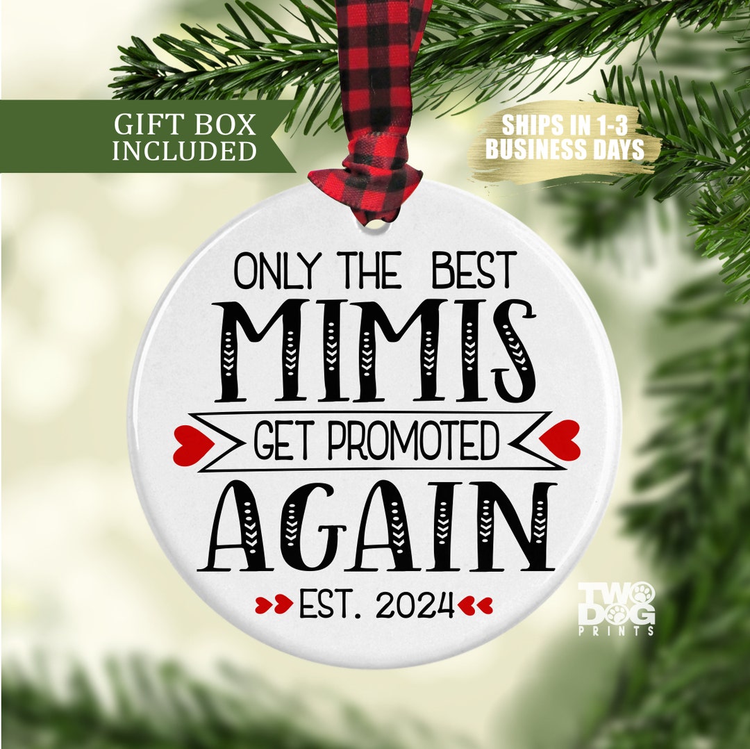 Mimi Ceramic Ornament Promoted to Mimi Again Ornament - Etsy