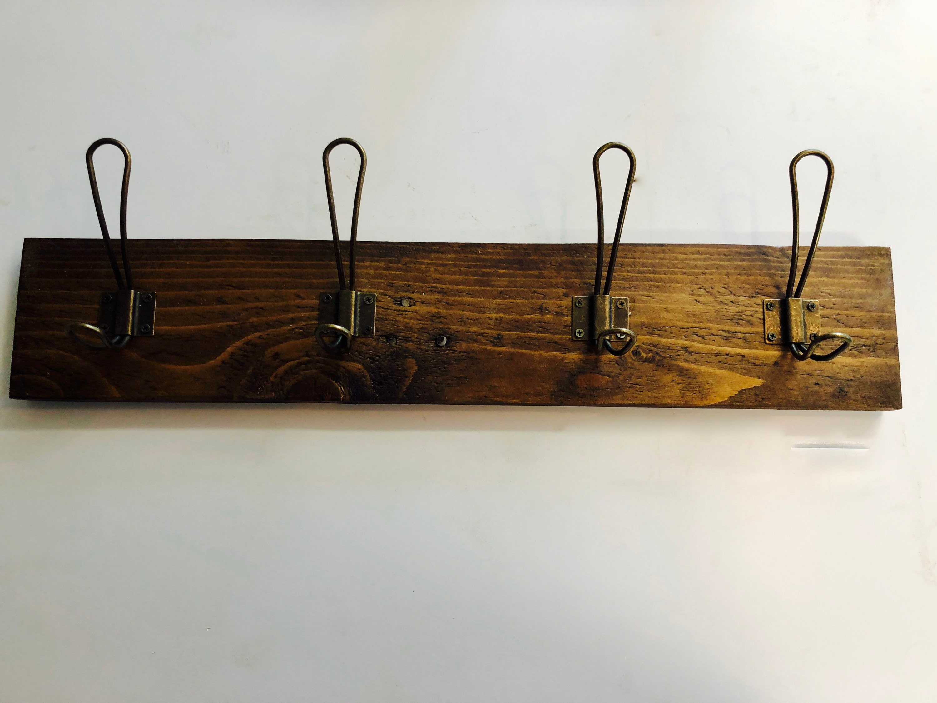 Wall Mounted Rustic Coat Rack, Coat Hooks, Farmhouse Coat Rack, Towel ...