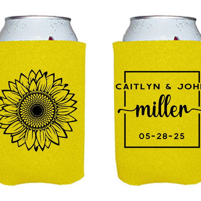 Sunflower Koozies - Etsy