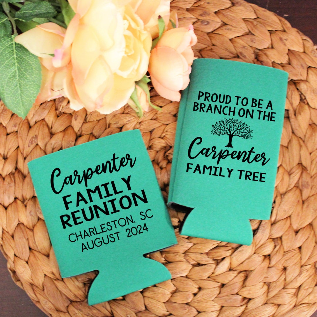 Proud to Be a Branch Family Reunion Regular and Slim Can Cooler Combo ...