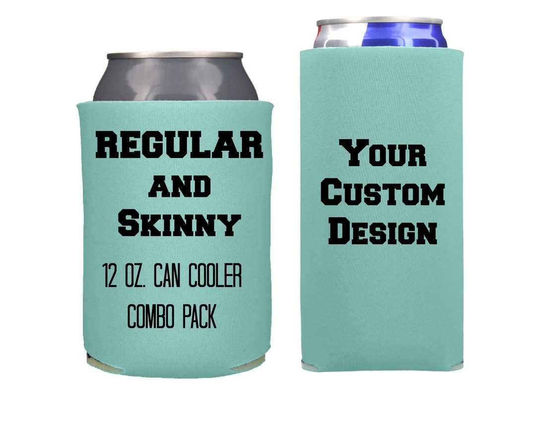 Regular and Slim Can Cooler Combo Package, Wedding Favor Can Cooler ...