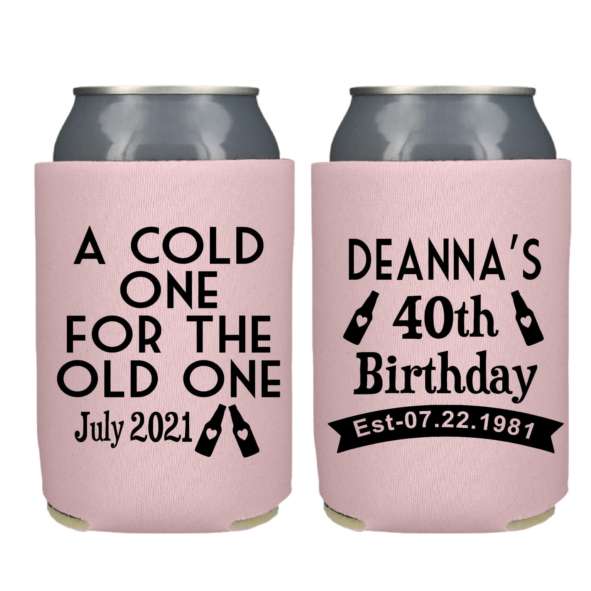 Custom Birthday Party Favors A Cold One for the Old One Can - Etsy