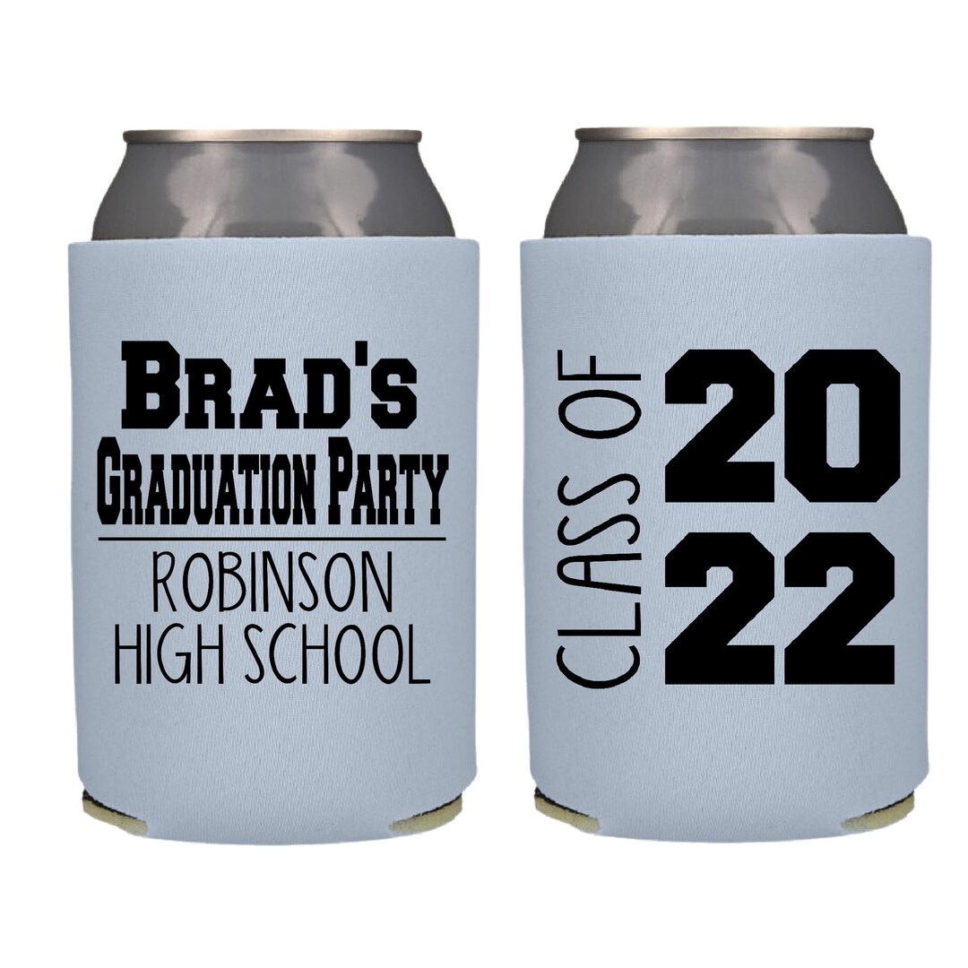 Class of 2025 Graduation Party Can Coolers, Personalized High School ...