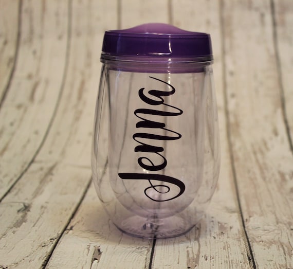 Personalized Wine Tumbler | Custom Travel Wine Cup | Bachelorette Party ...