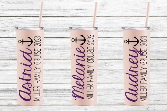 Personalized Family Vacation Tumblers, Girls Trip Cups, Family Beach ...