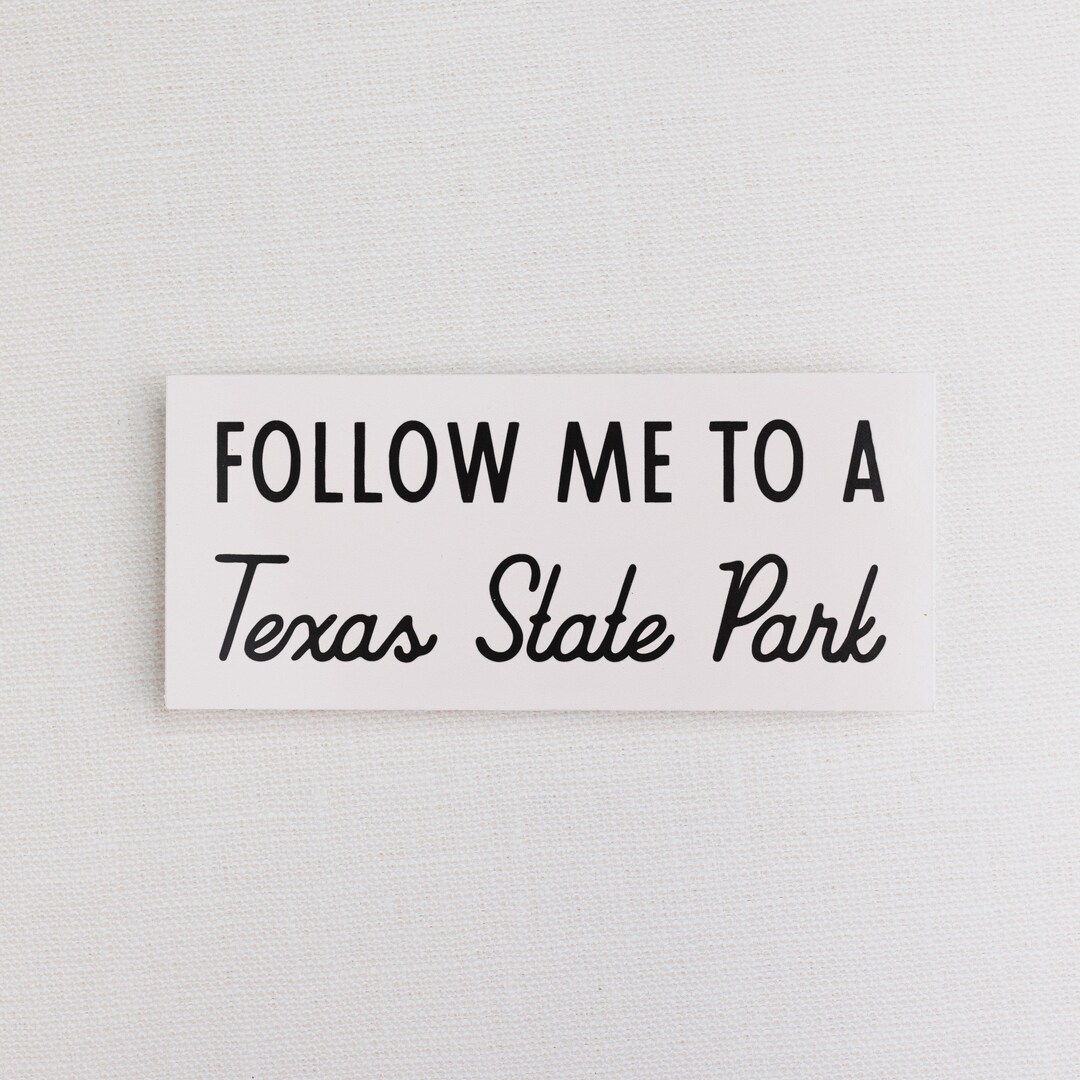 Texas State Park Bumper Stickers - Etsy