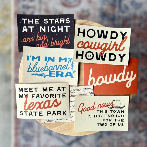 Texas Postcards - Etsy