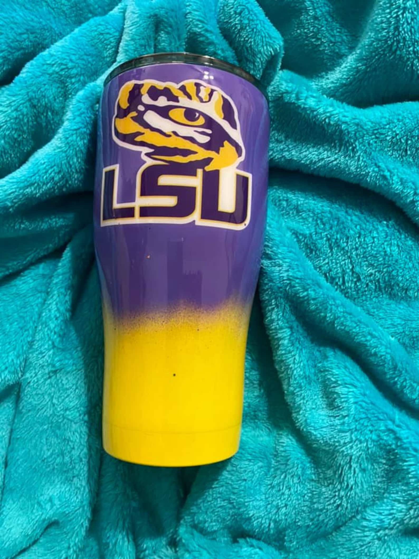 LSU Inspired Fan Tumbler - Etsy