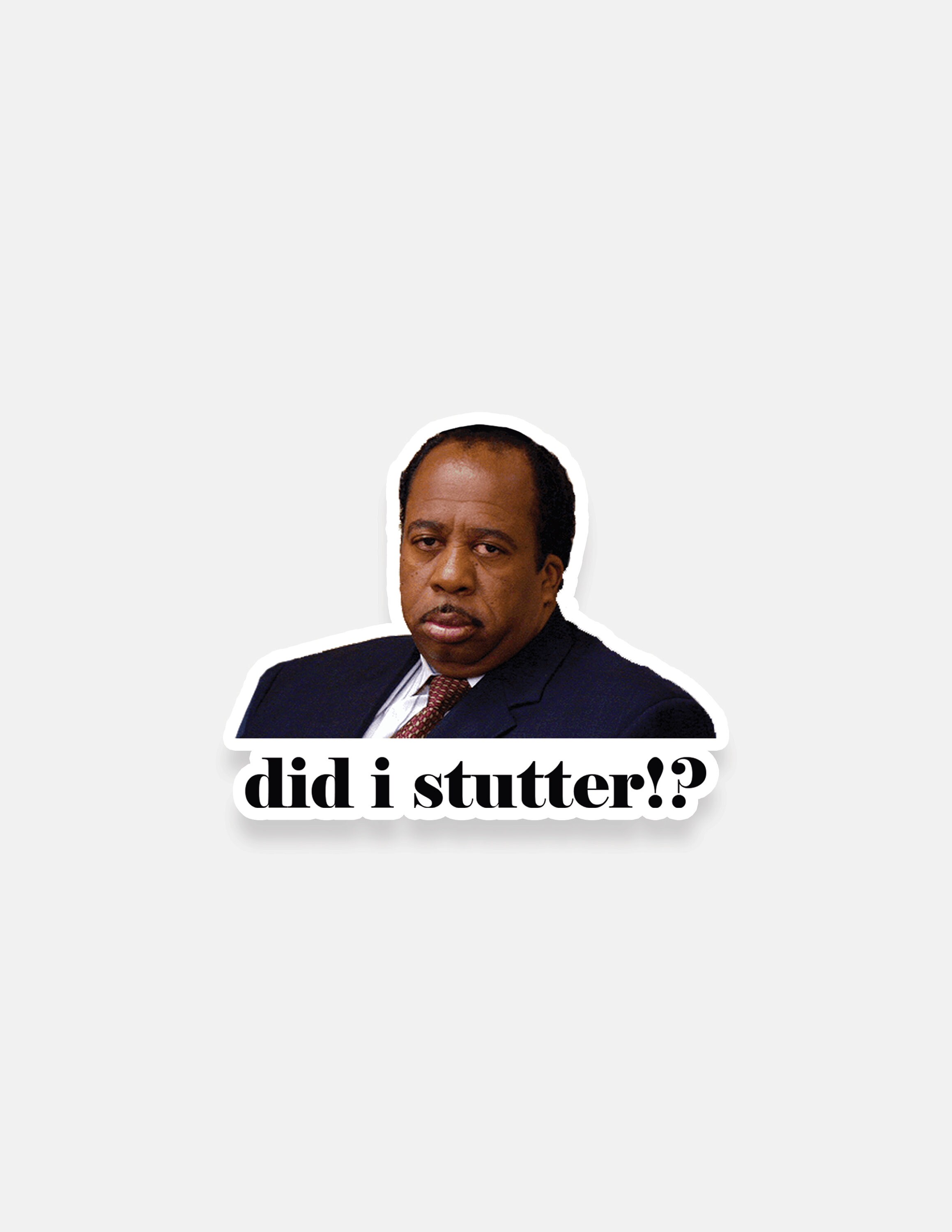 The office Stanley Hudson baller sticker vinyl decal Laptop Decals ...