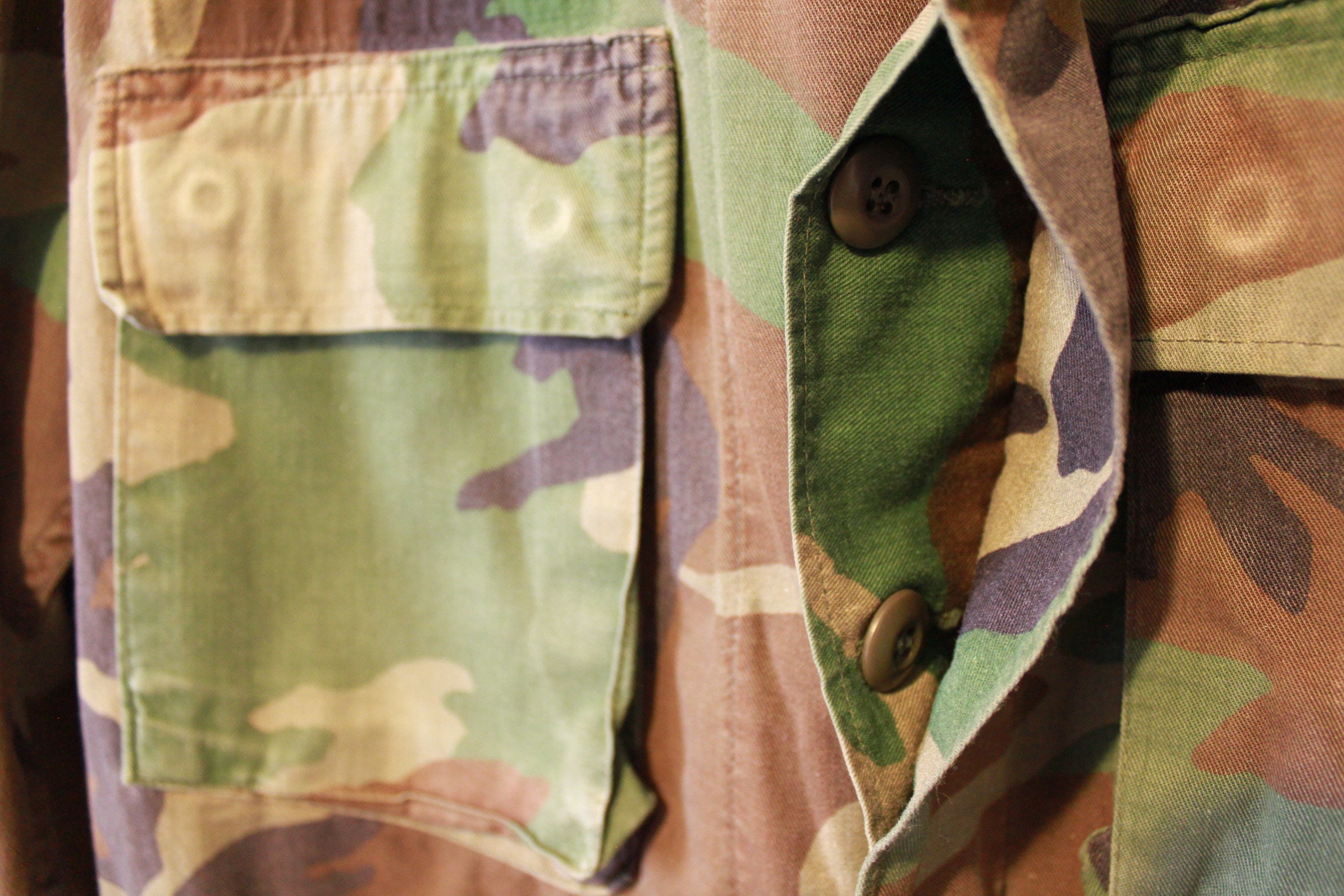Vintage Military Issue U.S. Army Camouflage Jacket - Small - Etsy