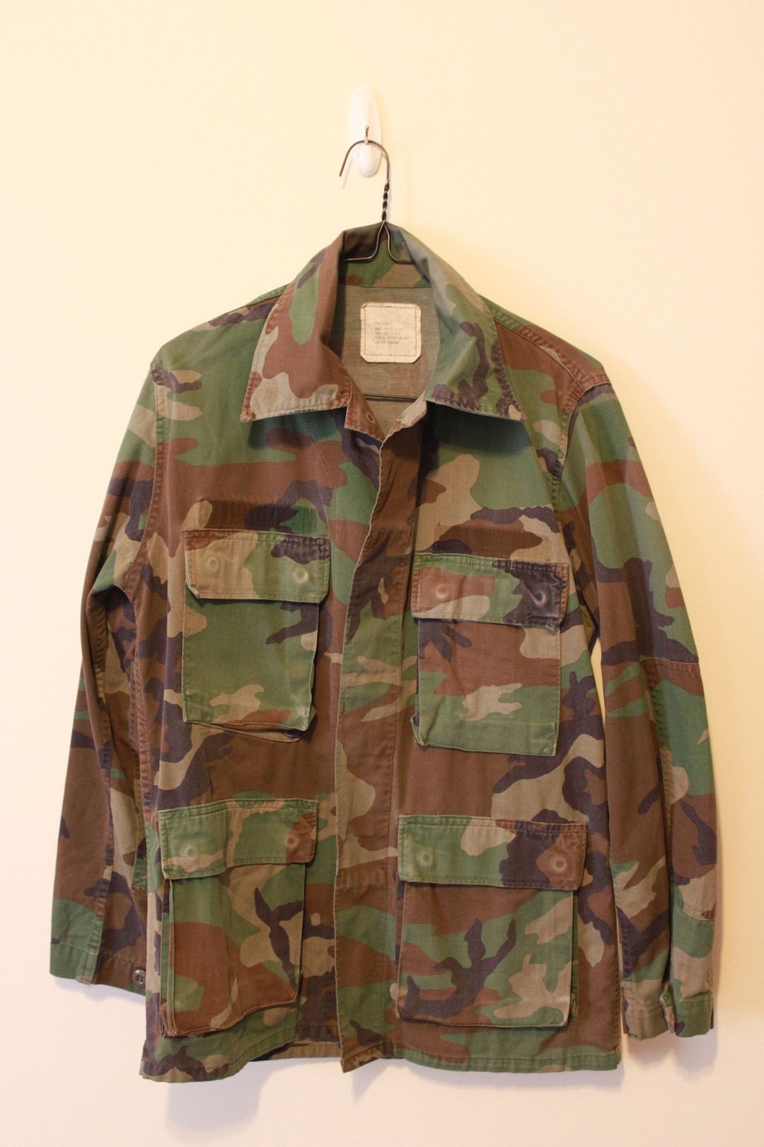 Vintage Military Issue U.S. Army Camouflage Jacket - Small - Etsy