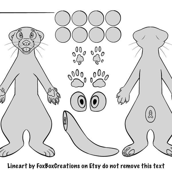 Furry Base Reference Sheet - Etsy Australia