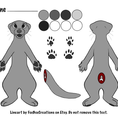 Canine Furry Reference Sheet / Adoptable Base - Etsy Canine Furry Reference Sheet / Adoptable Base - Etsy