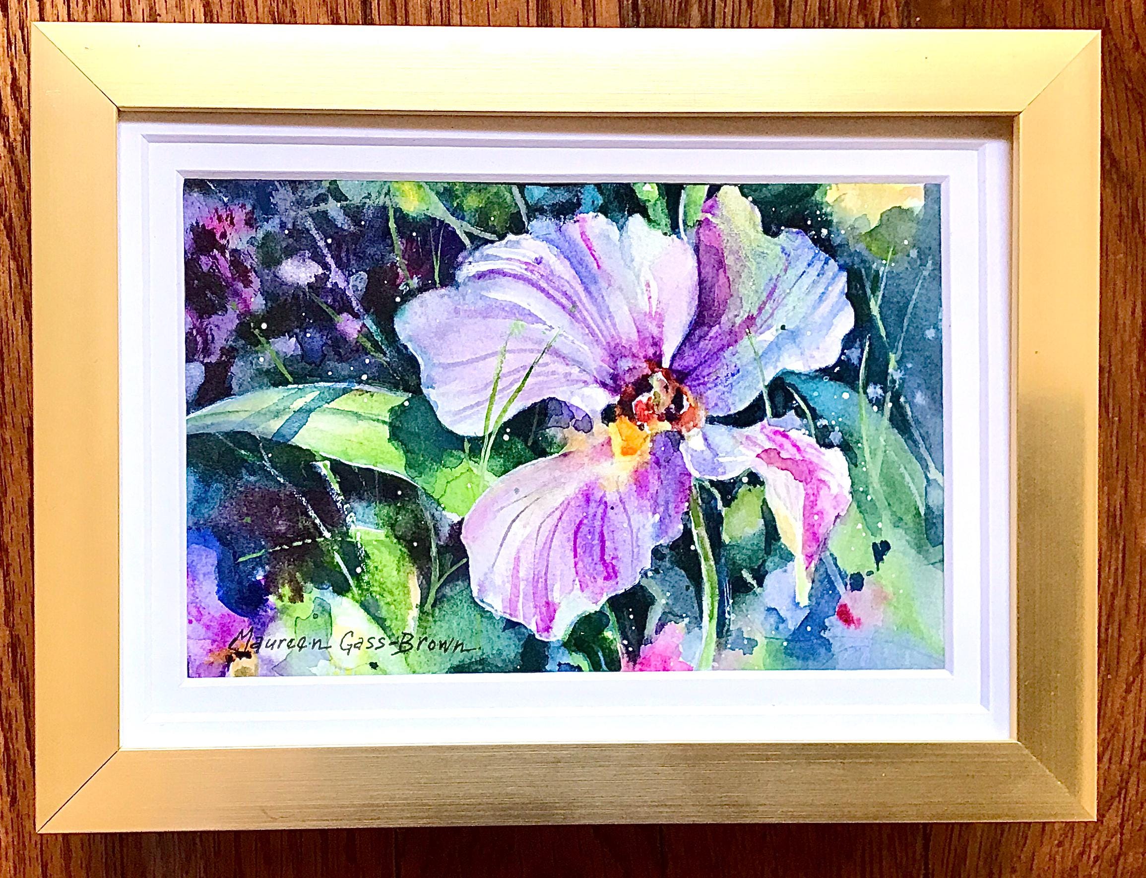 FLORAL WATERCOLOR, Floral Wall Art, Tropical Flower Painting, ORIGINAL ...