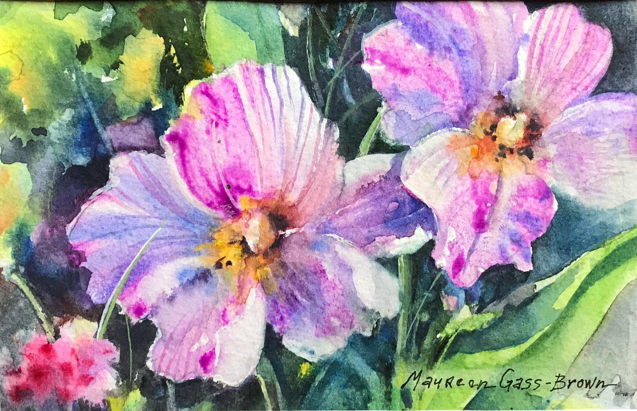 FLORAL WATERCOLOR, Floral Wall Art, Tropical Flower Painting, ORIGINAL ...