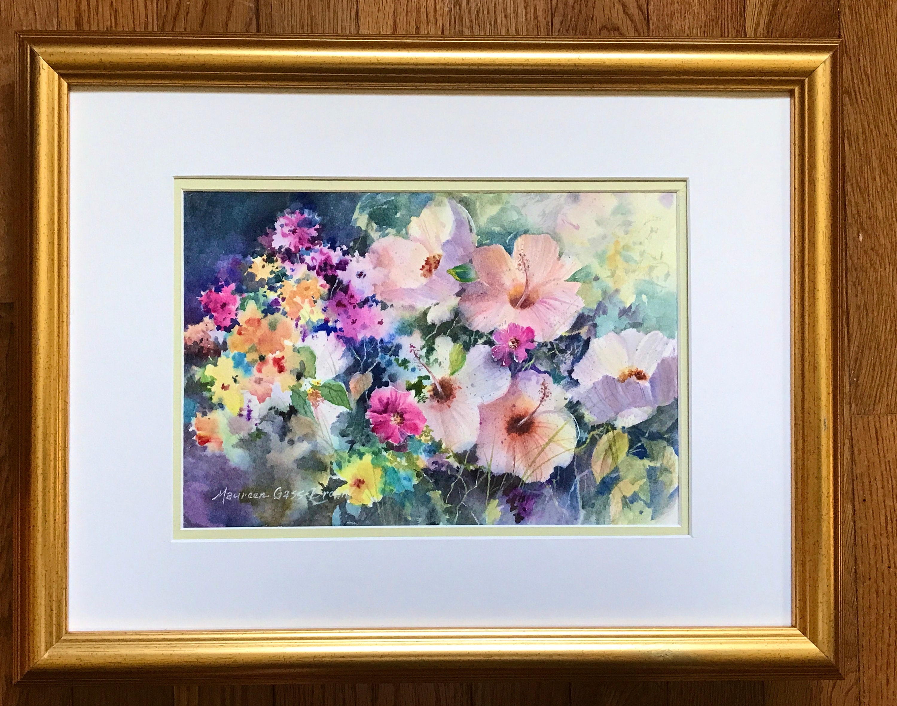 FLORAL WATERCOLOR, Floral Wall Art, ORIGINAL Watercolor Painting ...