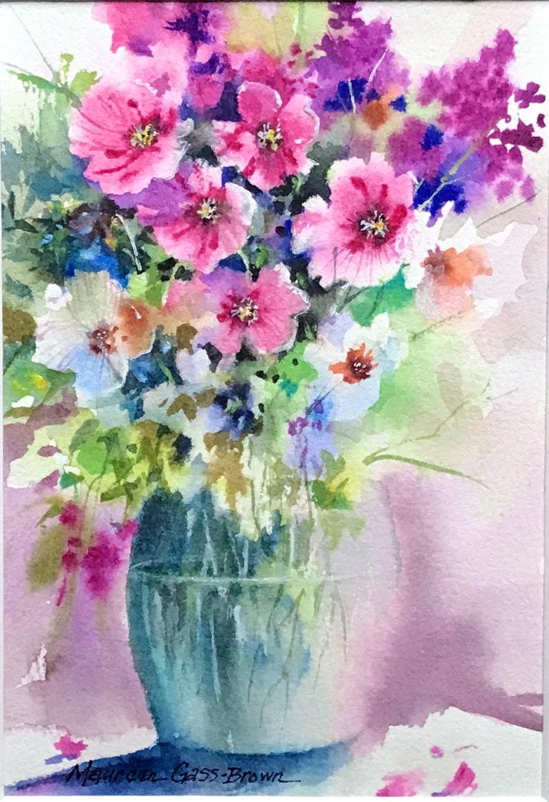 FLORAL WATERCOLOR Painting, Floral Wall Art, Mother’s Day Gift ...