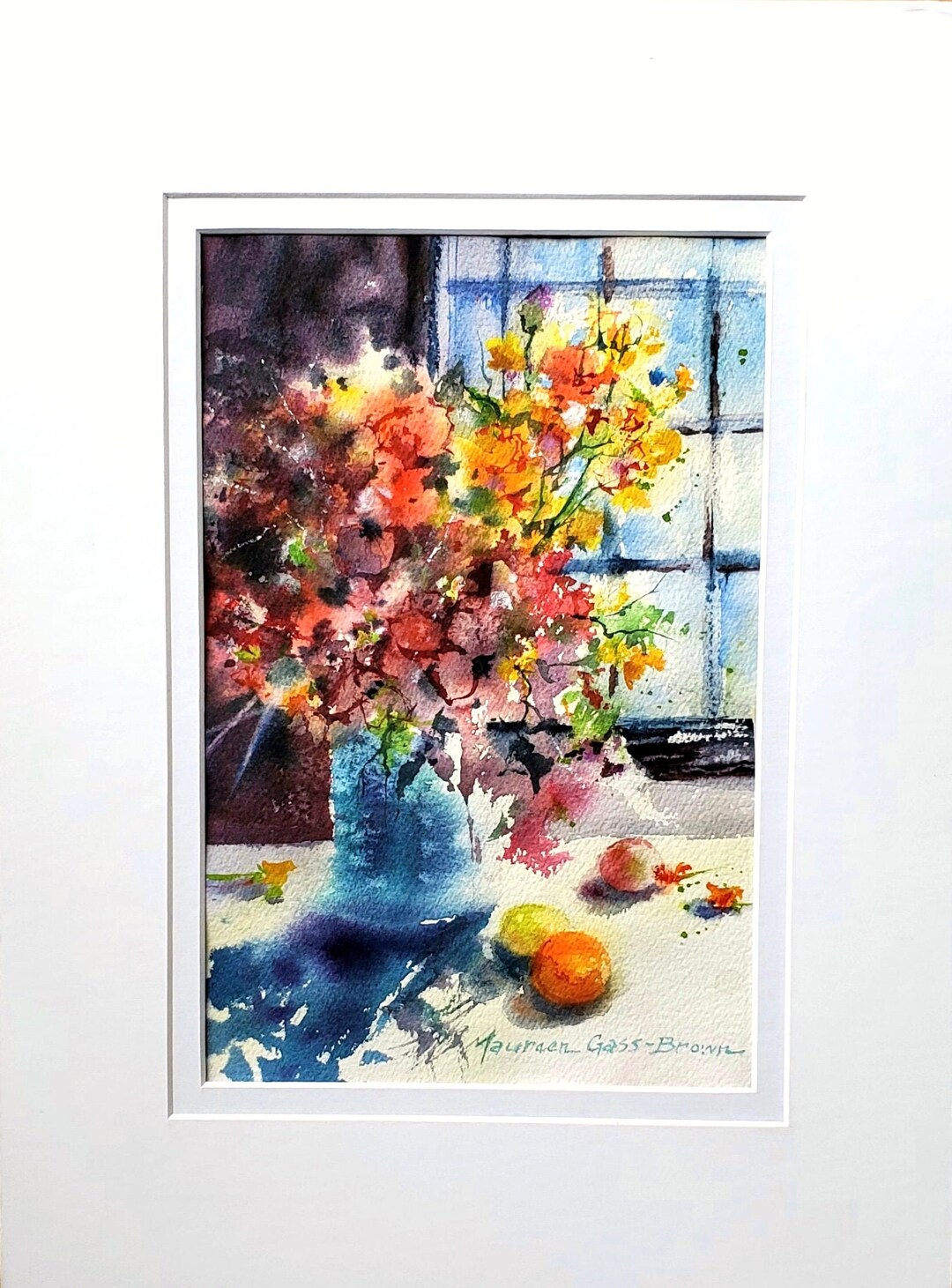 Watercolor Flowers, Original Floral Watercolor Painting , Floral Wall ...