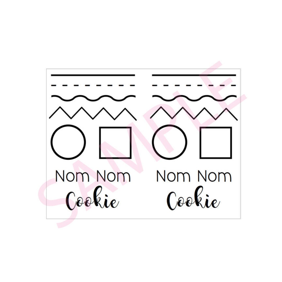 Nom Nom Cookie Class Worksheet - Etsy