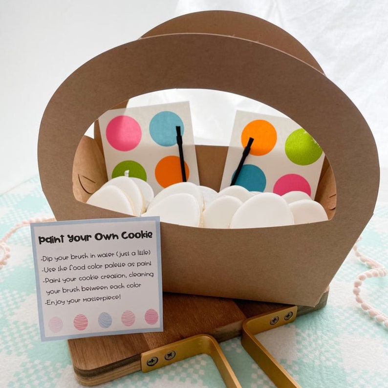Easter Paint Your Own Cookie Instruction Card | Palette Size ...