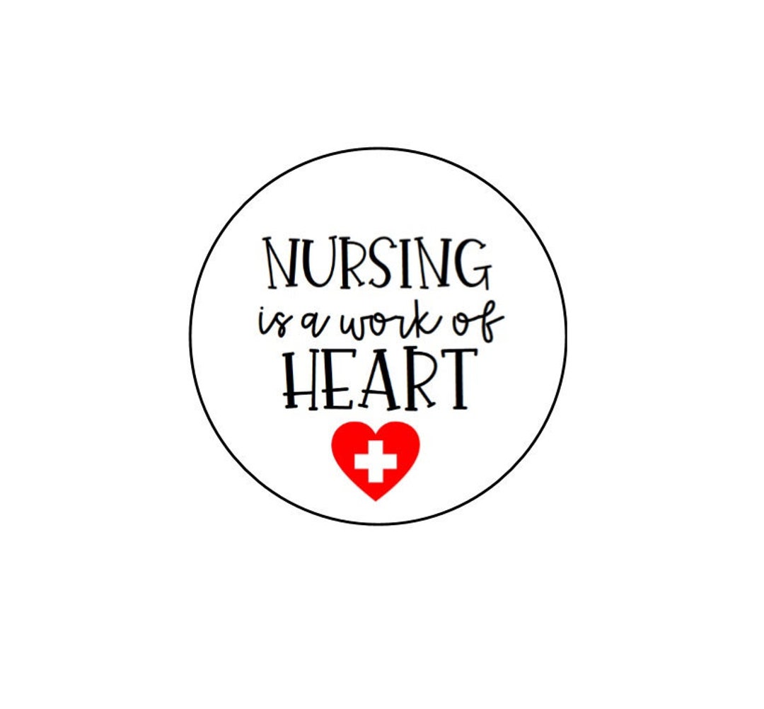 Nurse Heart 2x2’’ CIRCLE and SQUARE Tags | Printable | Instant Download ...