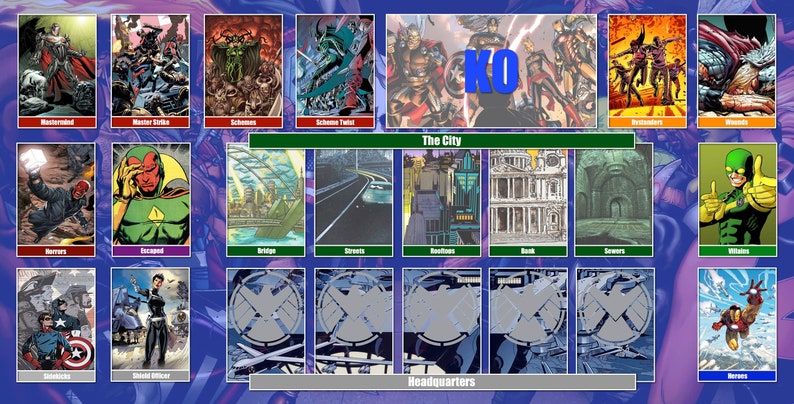 Marvel Legendary Playmat Image: Avengers 14x28 - Etsy