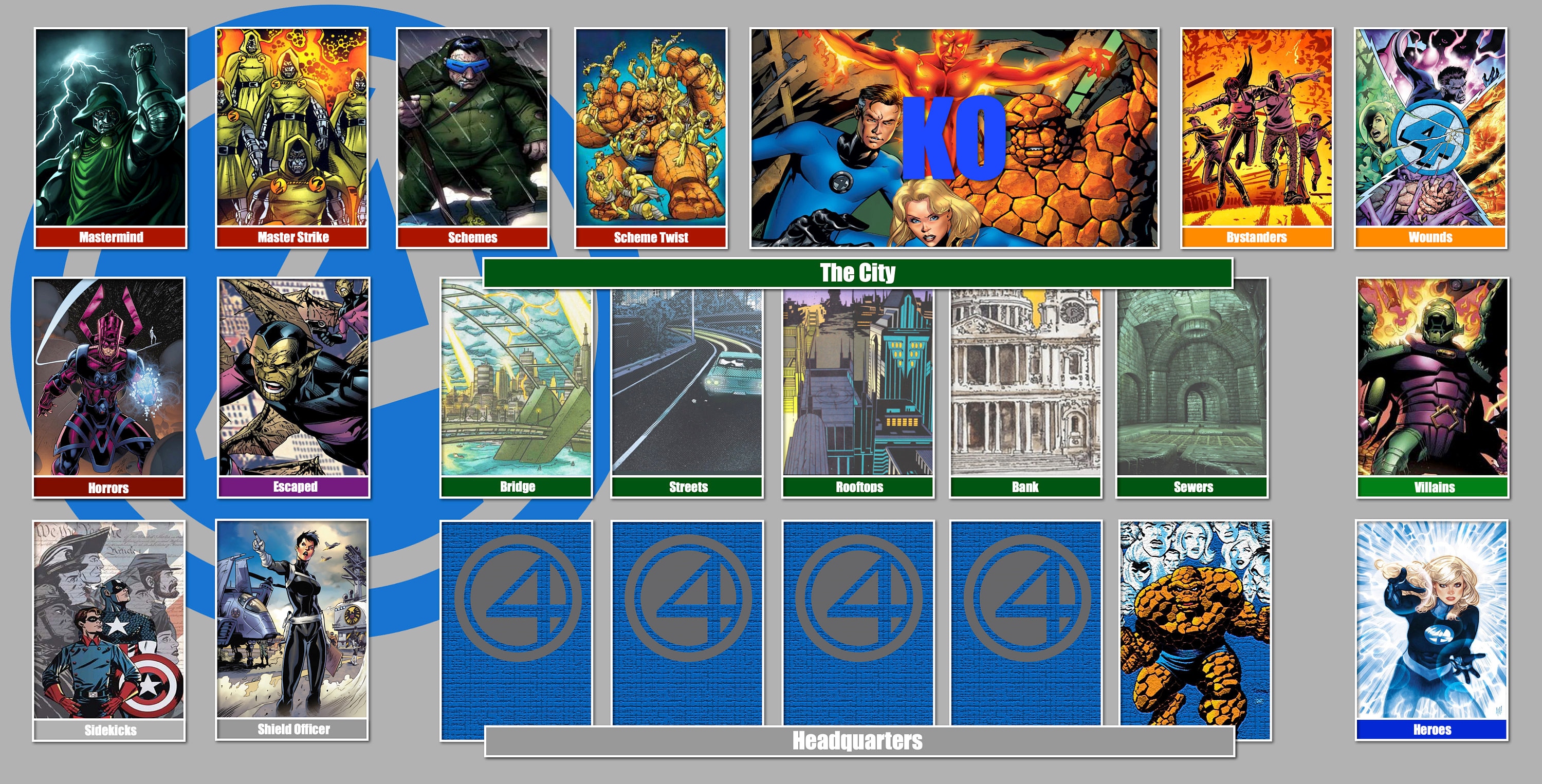 Marvel Legendary Playmat Image: Fantastic Four (14x28) - Etsy