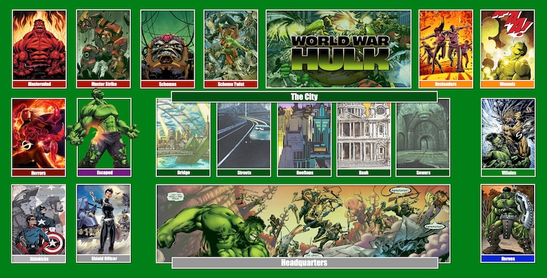Marvel Legendary Playmat Image: World War Hulk (14x28) - Etsy
