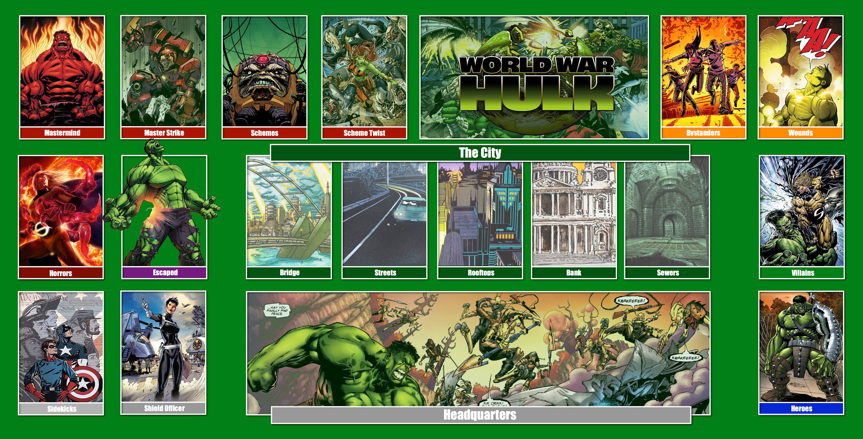 Marvel Legendary Playmat Image: World War Hulk (14x28) - Etsy