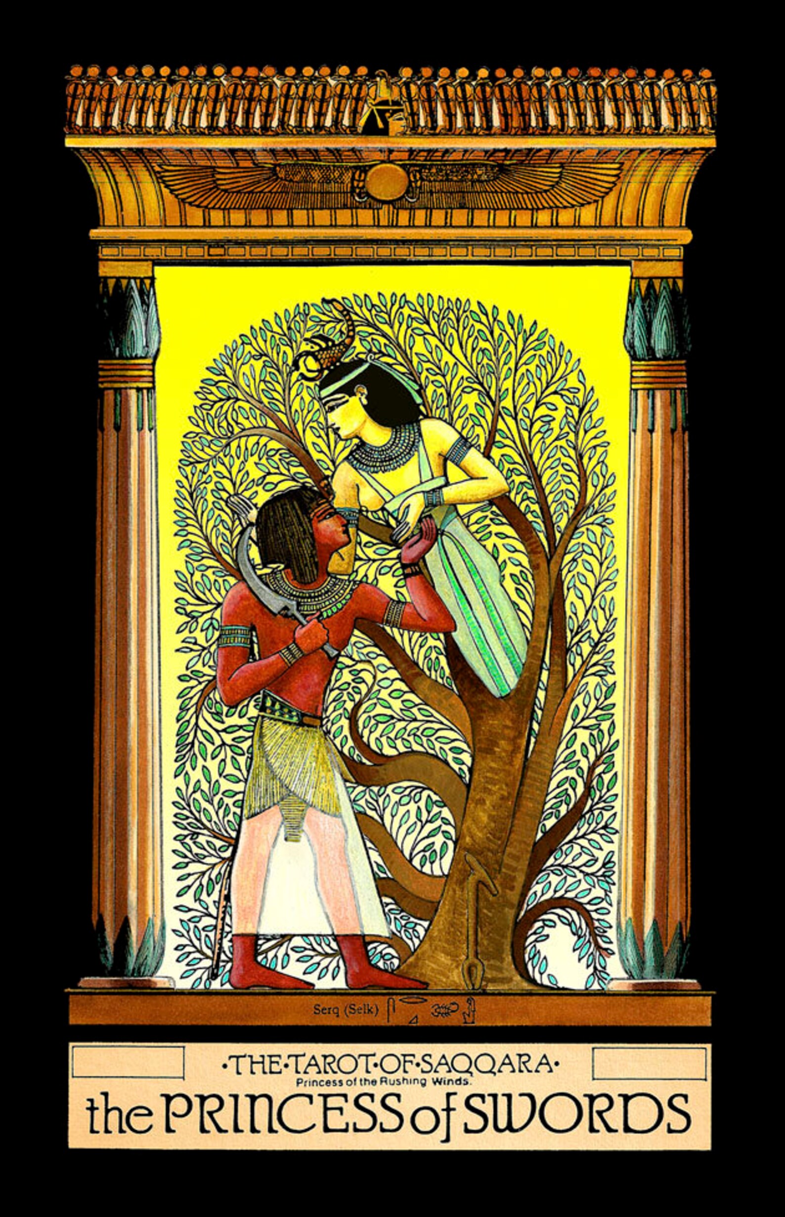 16"x20" Artwork Princess of Swords Tarot of Saqqara Donald Beaman Art ...
