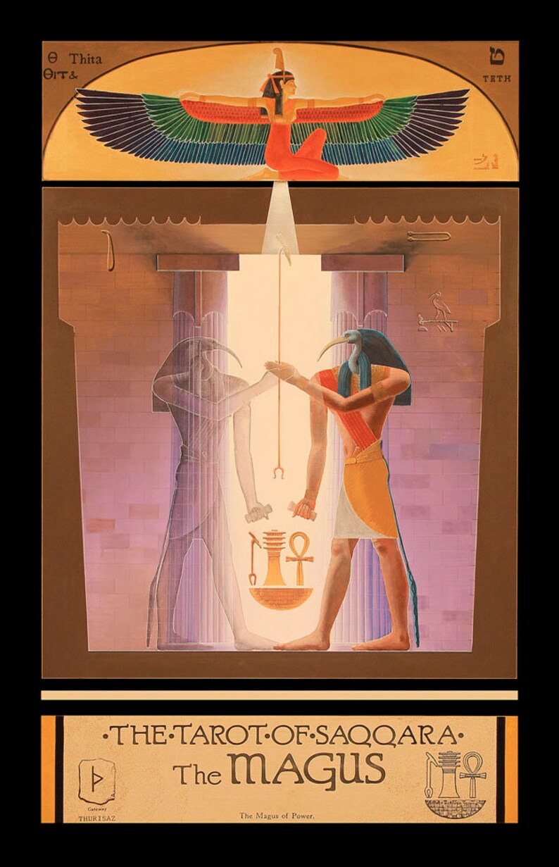 16x20 Artwork the Magus Tarot of Saqqara Donald | Etsy