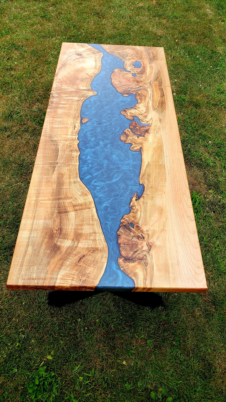 Maple River Coffee Table, River Table Dinning, River Table Coffee ...