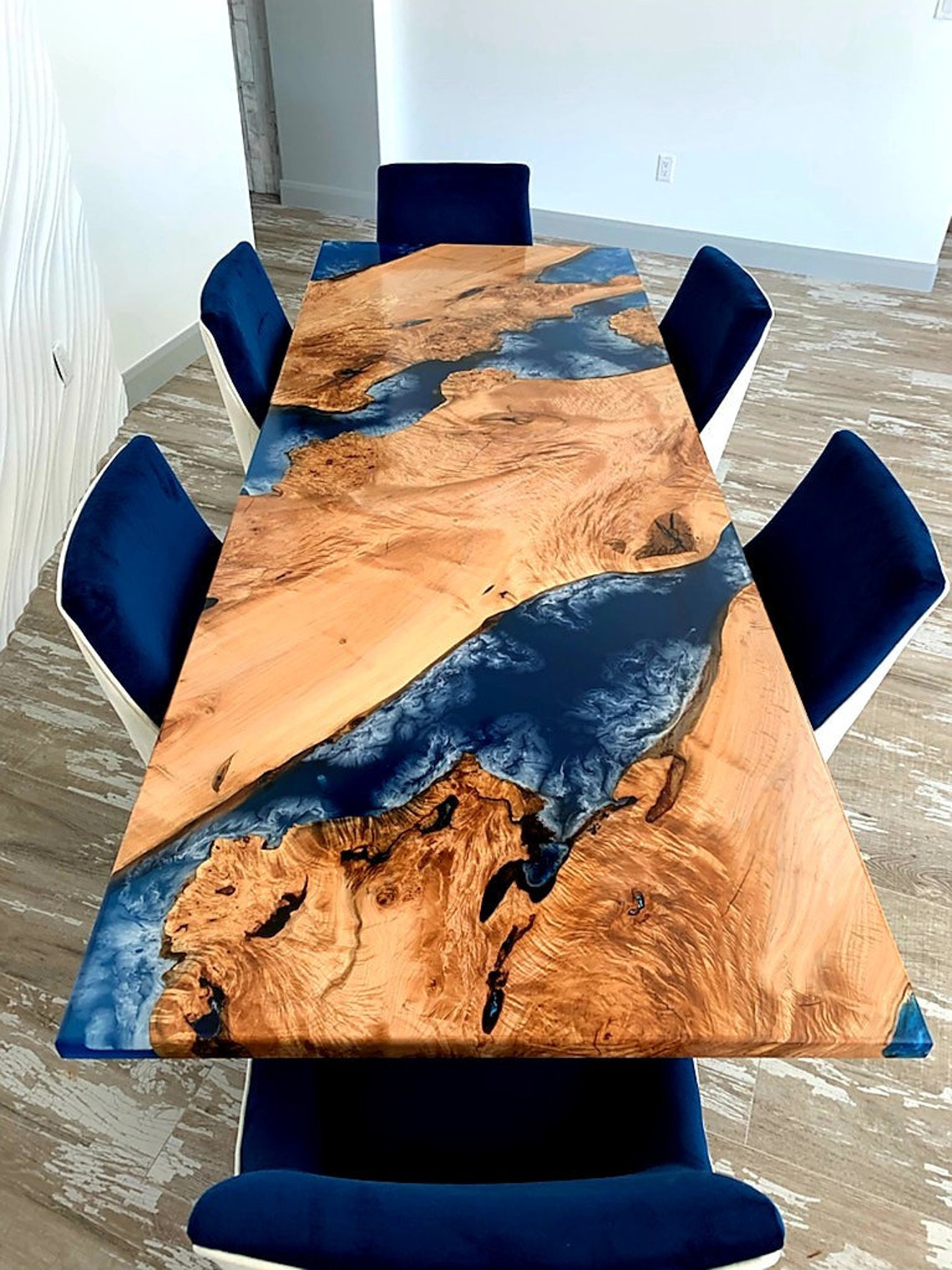 Maple River Table, Resin Table, Custom Epoxy Table - Etsy