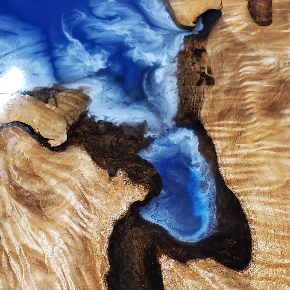 Maple River Table Resin Table Custom Epoxy Table | Etsy