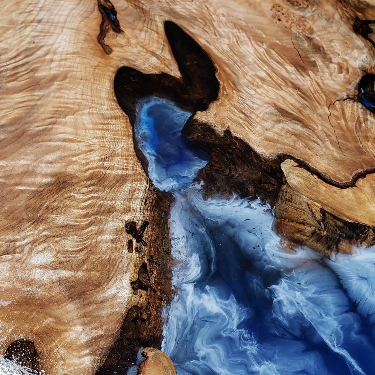 Maple River Table, Resin Table, Custom Epoxy Table - Etsy
