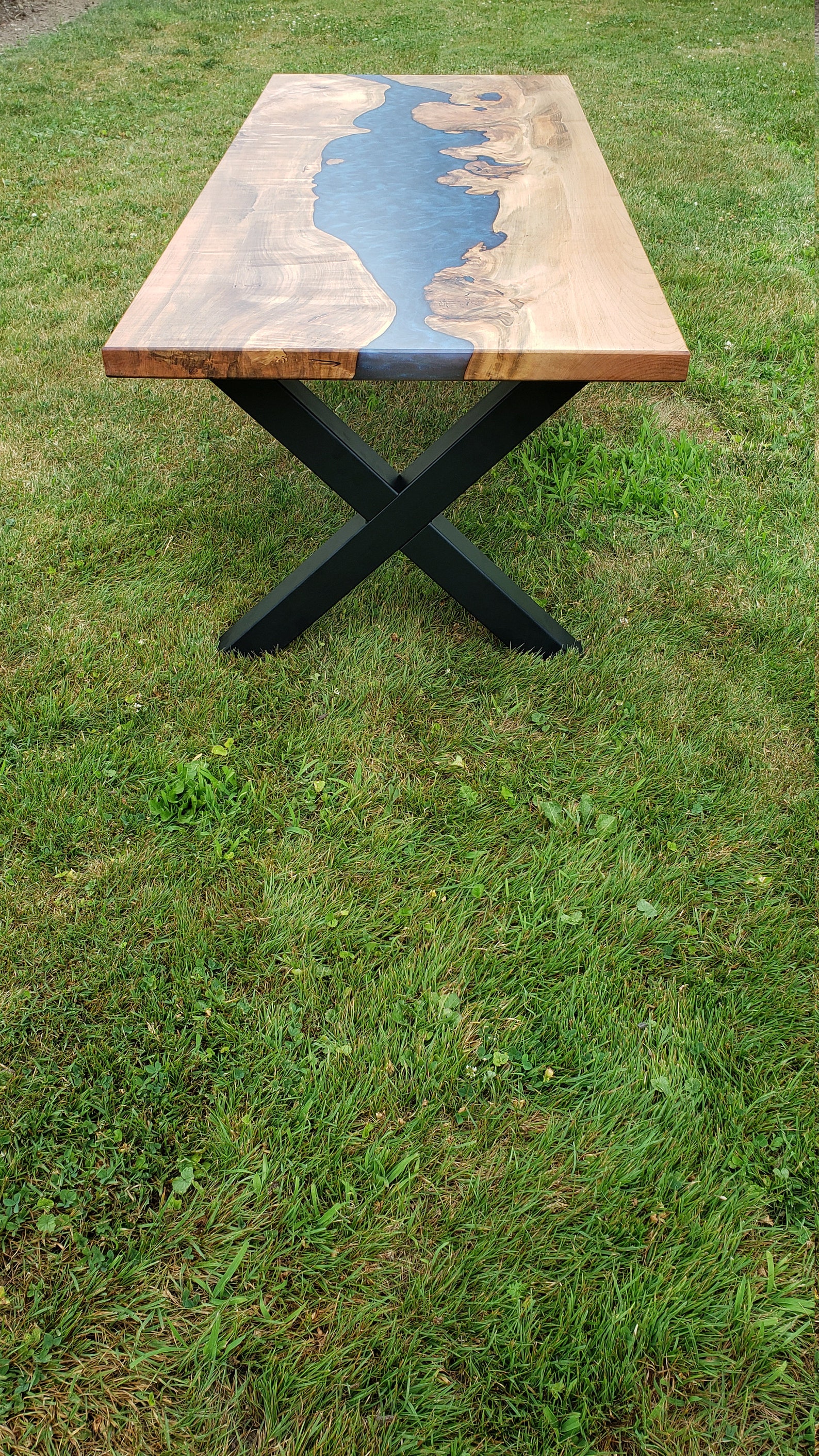Maple River Coffee Table, River Table Dinning, River Table Coffee ...