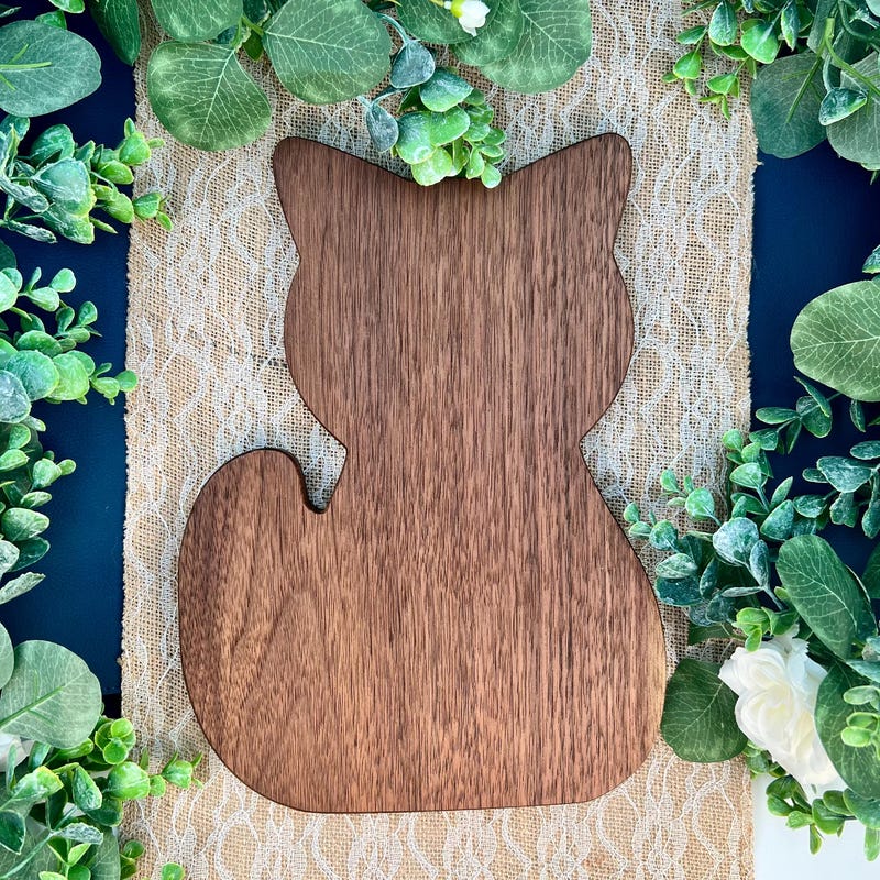 Cat Cutting Board - Etsy