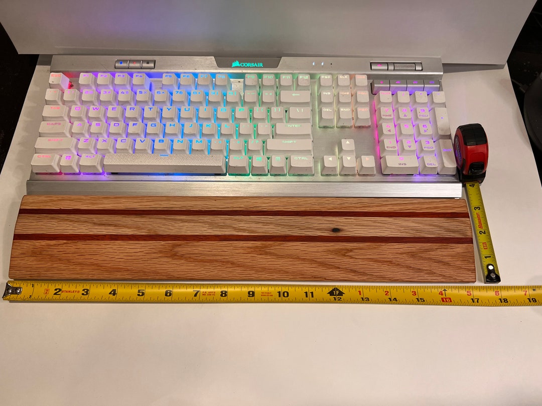 Red Oak and Padauk Keyboard Wrist Rest Full Size Ten - Etsy