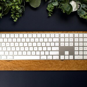 Apple Keyboard With NUMPAD Wooden Stand, Apple Magic Keyboard Wood Tray ...