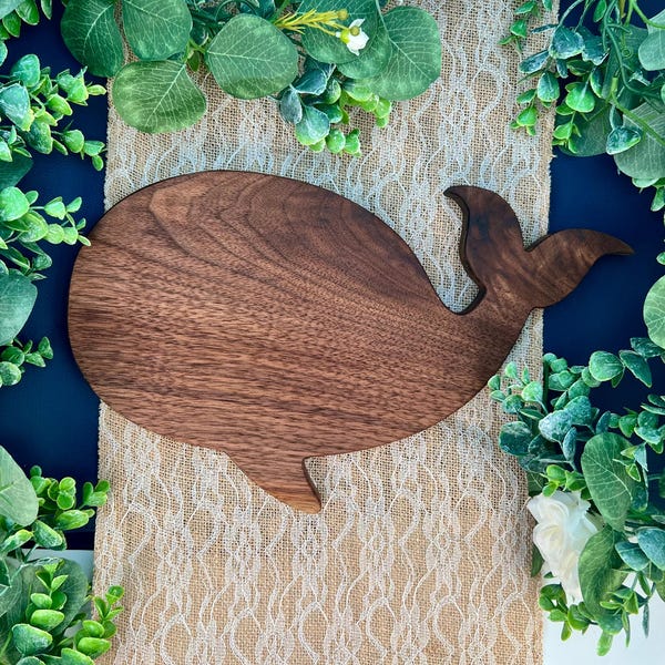 Wood Whale Cutting Board - Etsy